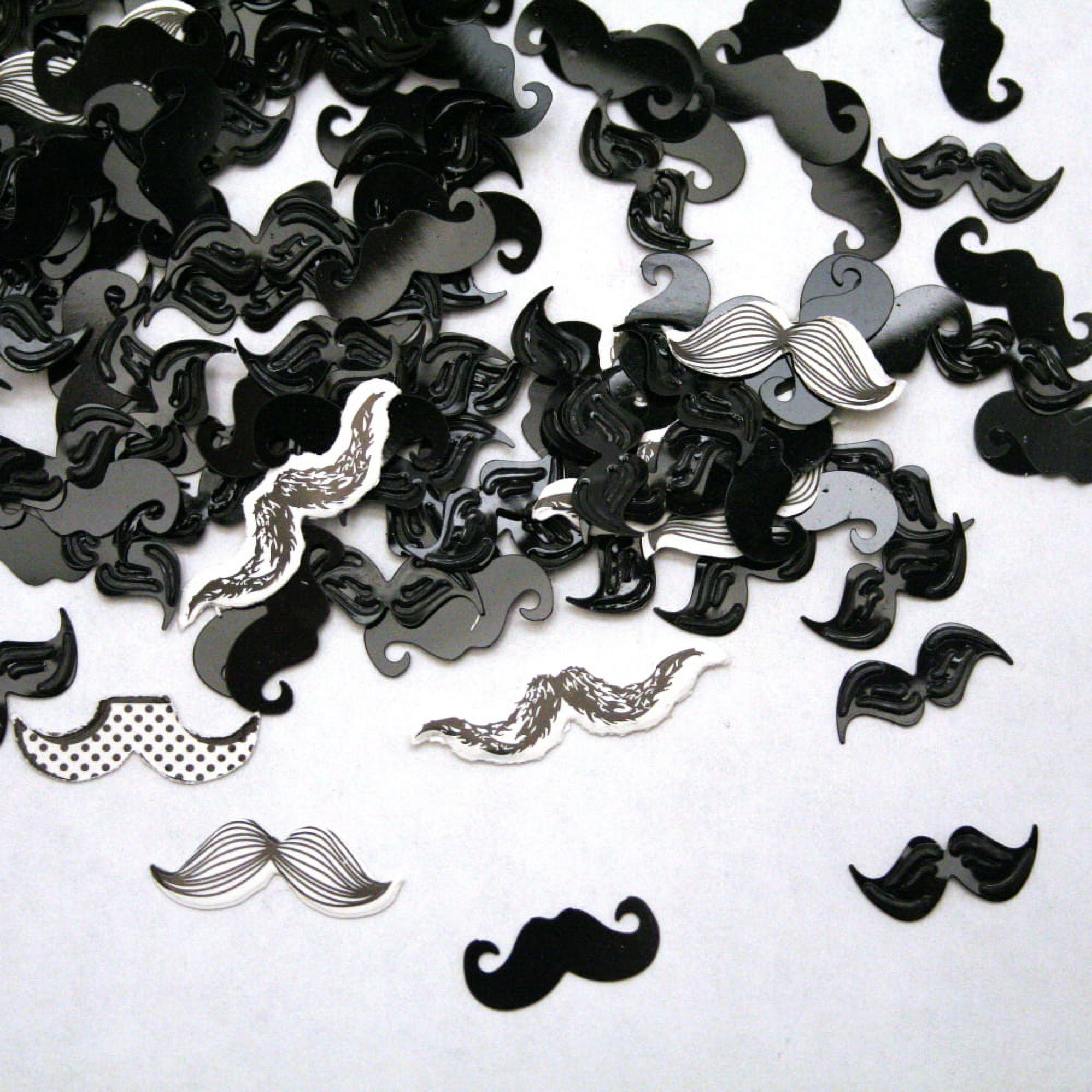 Mustache Confetti | White - Walmart.com