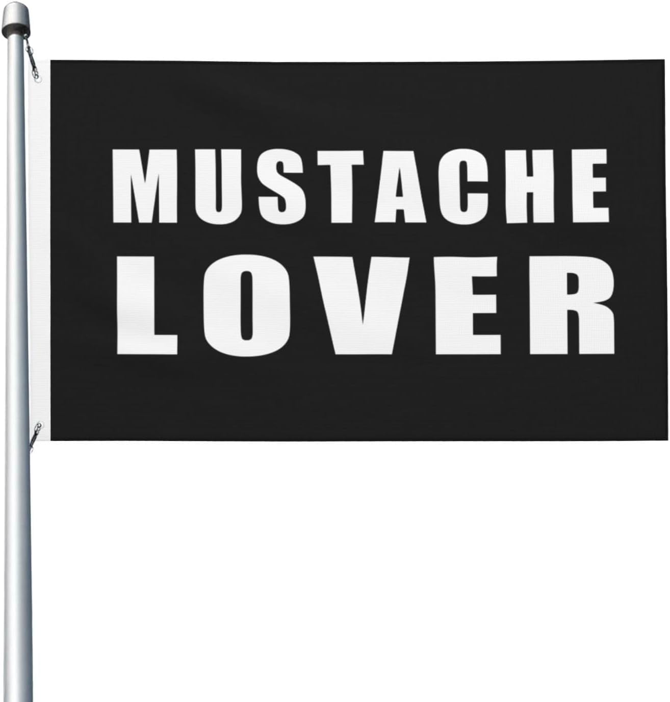 Mustache Lover Flag 3x5 Ft Outdoor Garden Flags Party Banner With 2 ...