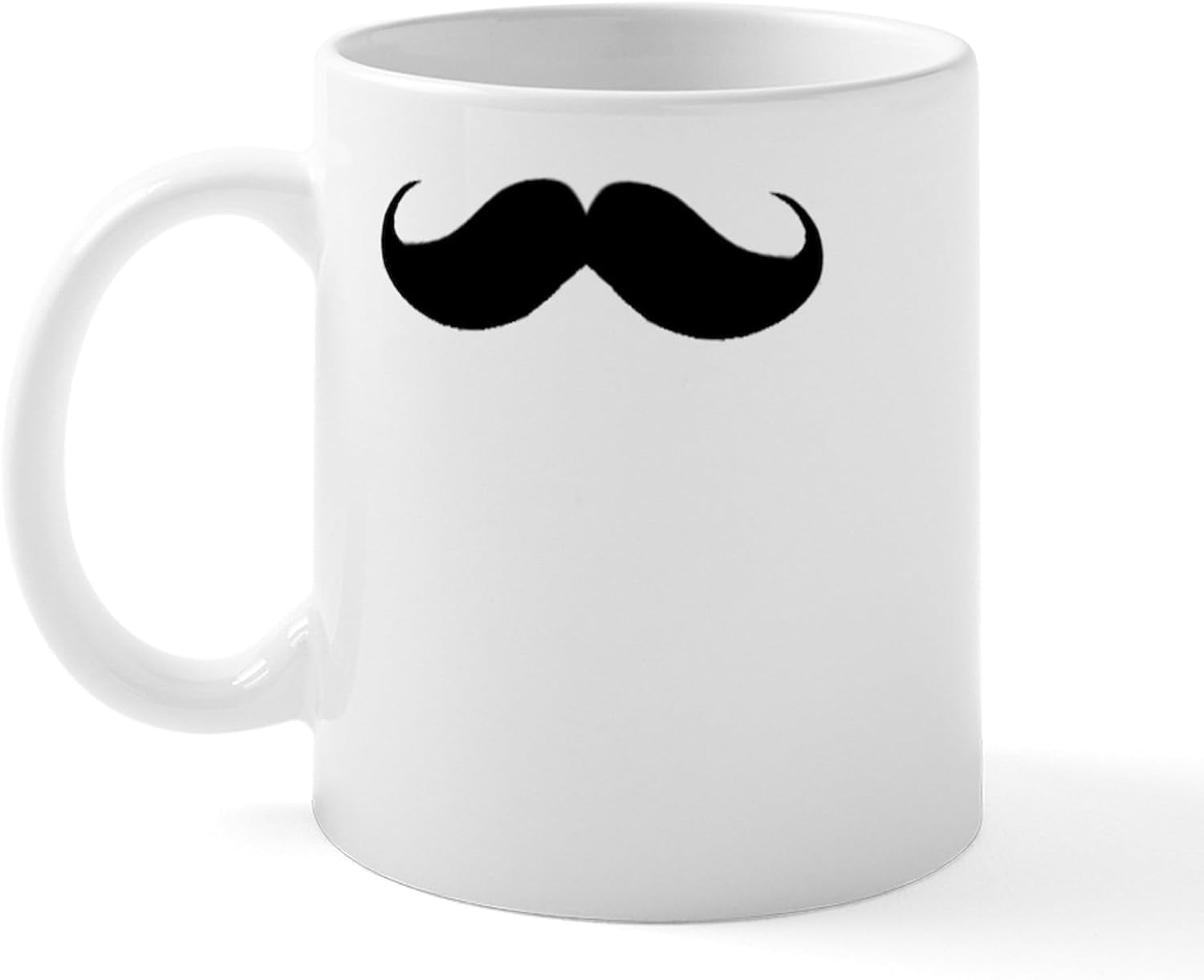 Mustache Mug: Two Mustaches Mugs 11 oz Ceramic Coffee Mug - Walmart.com