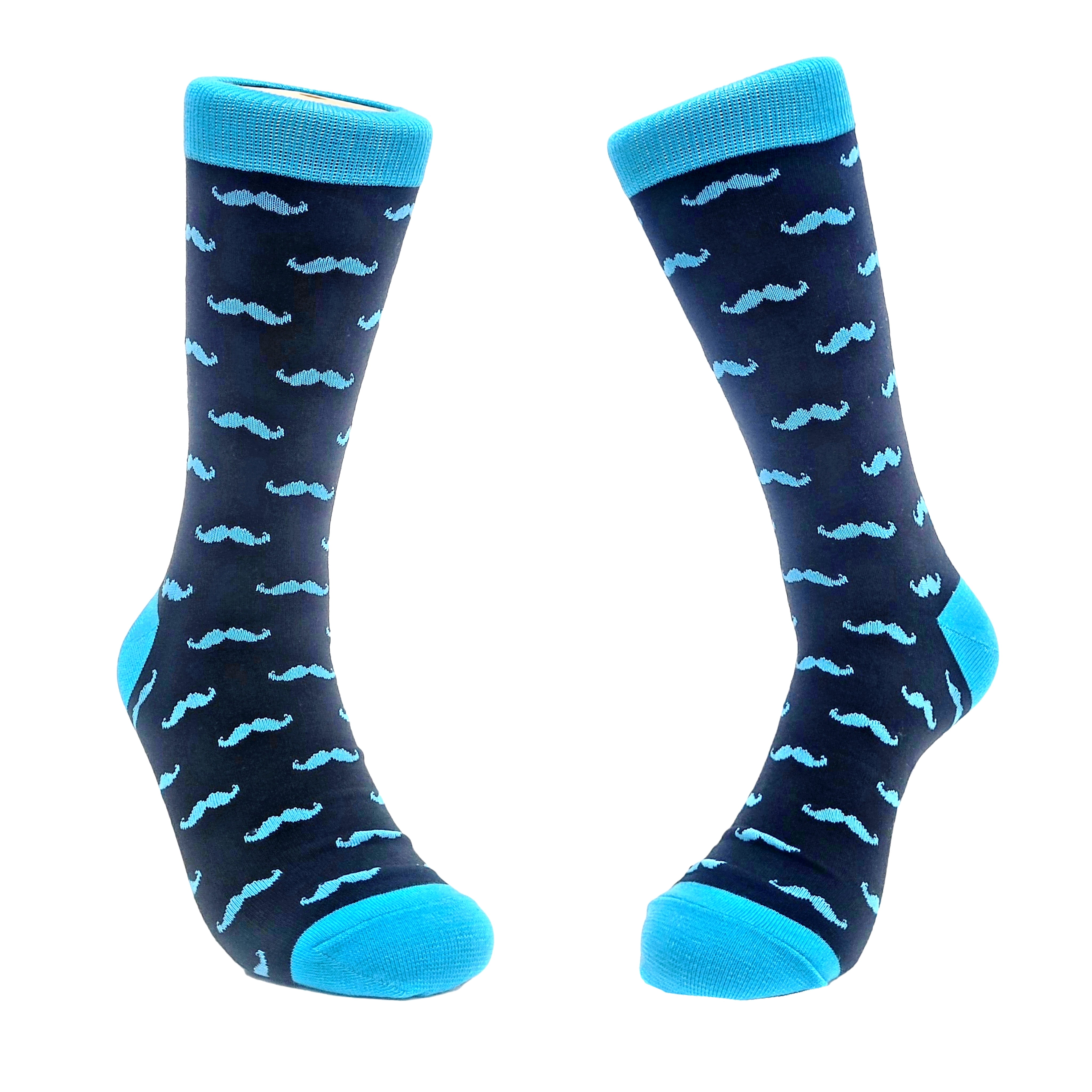 Mustache Pattern Socks from the Sock Panda (Adult Large - Men's Shoe ...