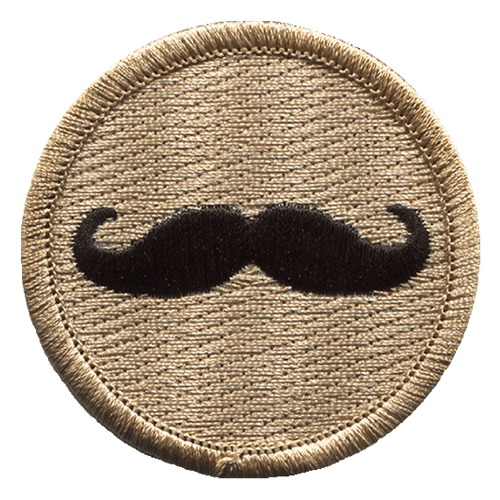 Mustache Scout Patrol Patch (Sew-on) - ClassB - Walmart.com