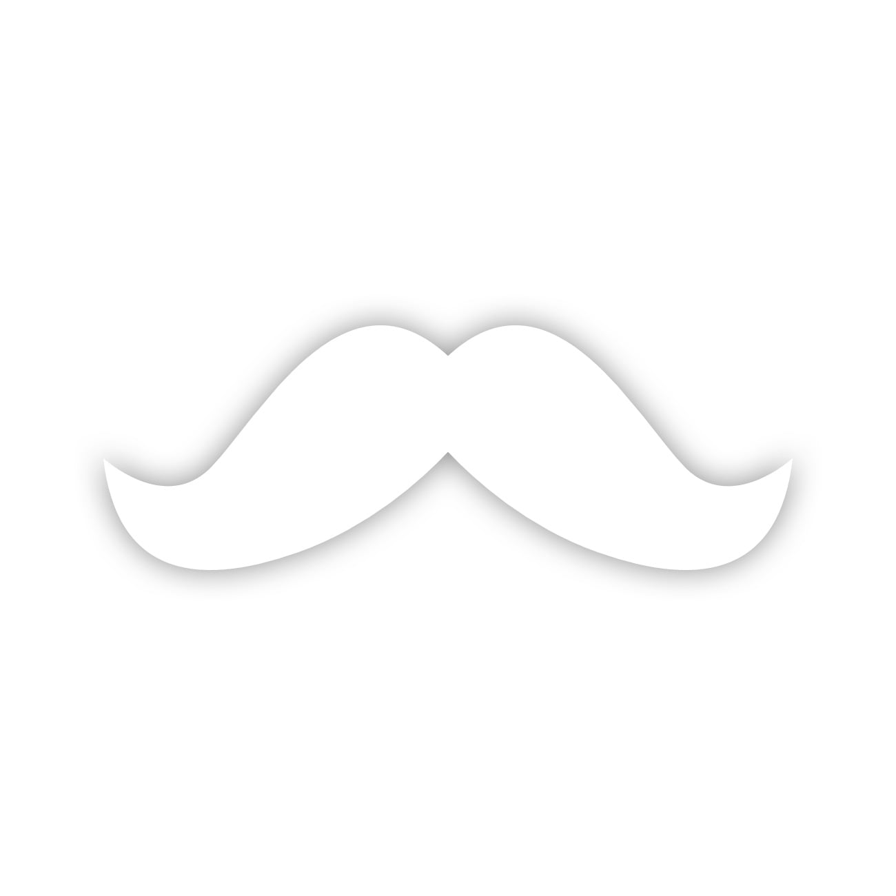 Mustache Sticker Decal Die Cut - Self Adhesive Vinyl - Weatherproof ...