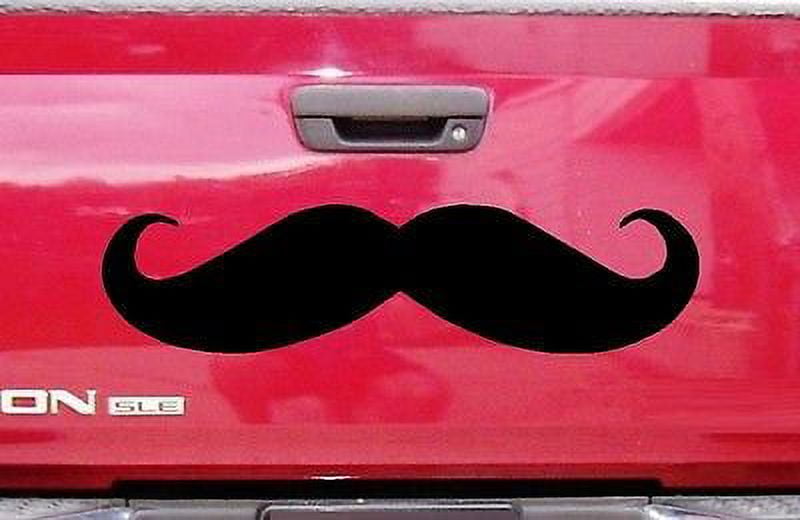 Mustache for Car ~ Auto, Wall or Window Decal 8" x 32" - Walmart.com