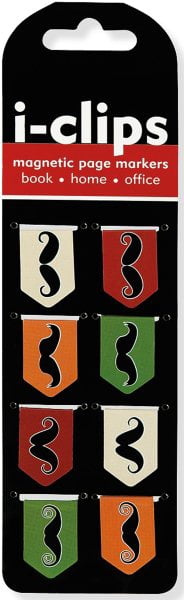 Mustaches I-clips Magnetic Page Markers - Walmart.com