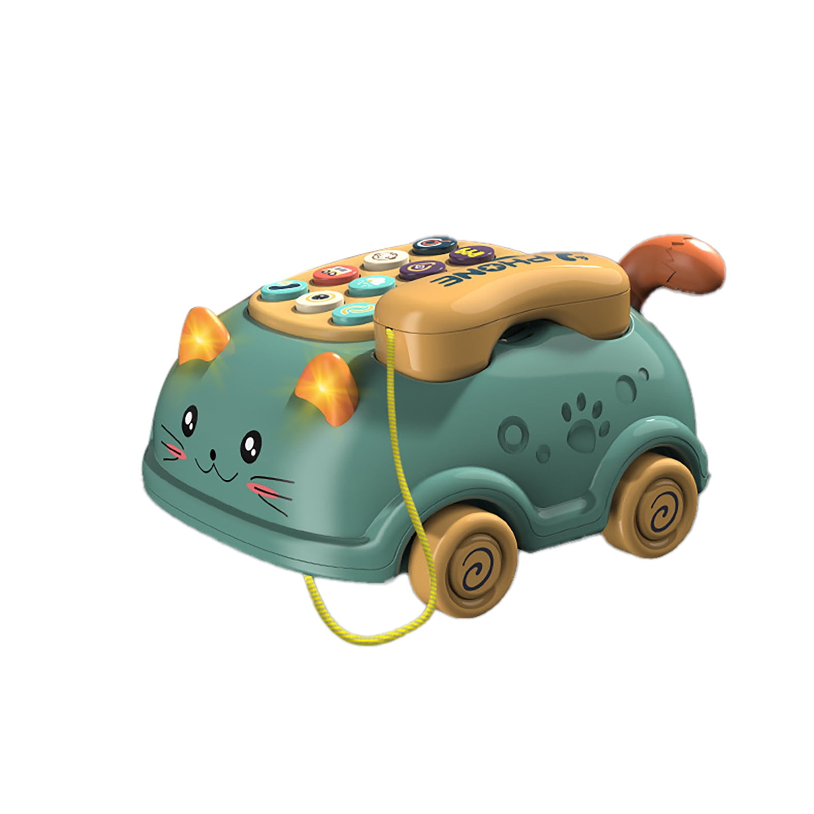 Mustacti Baby Telephone Toy ，Bilingual Chinese And English，Cartoon ...