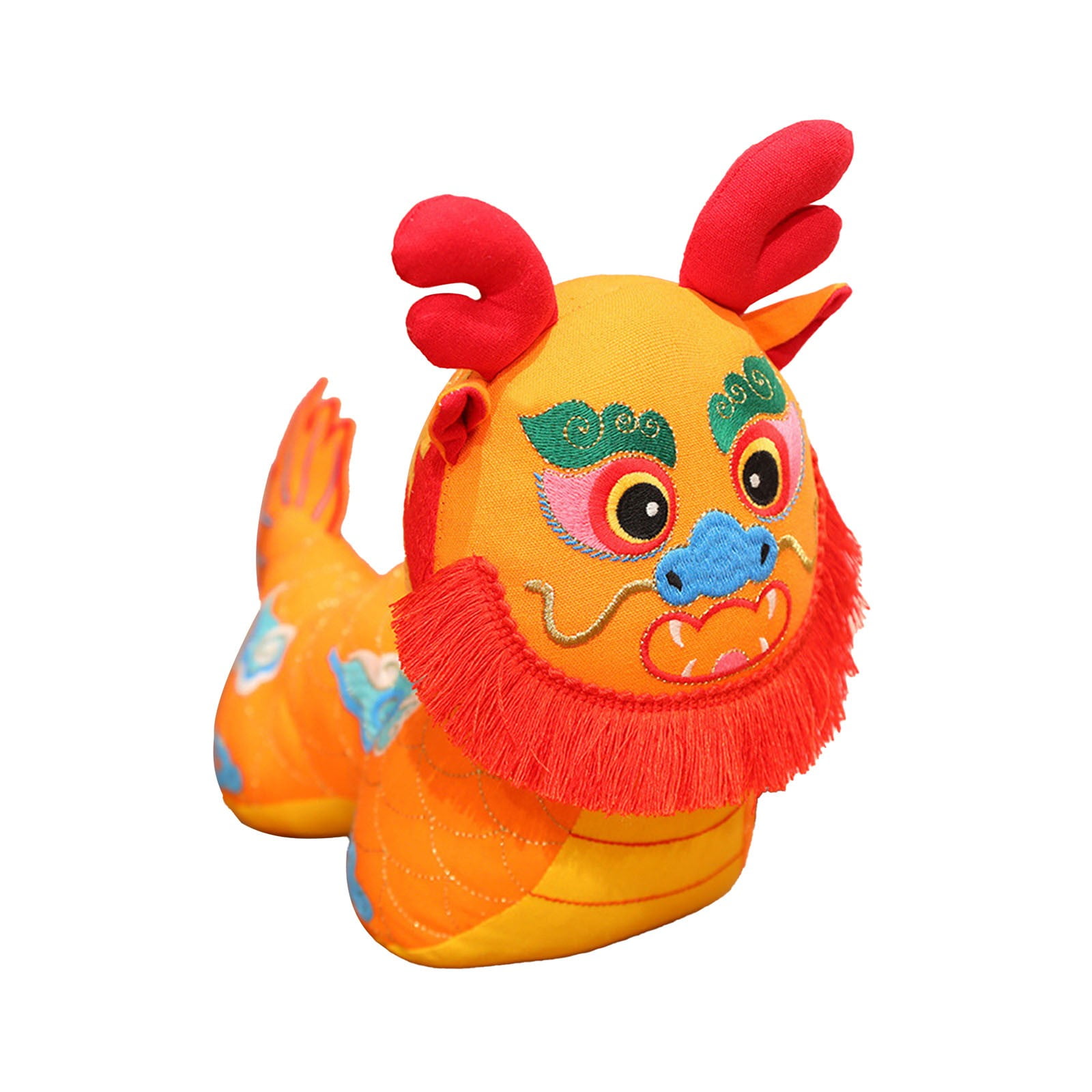 Mustacti Dragon Mascot Doll Auspicious Dragon Plush Toy New Year Toy ...