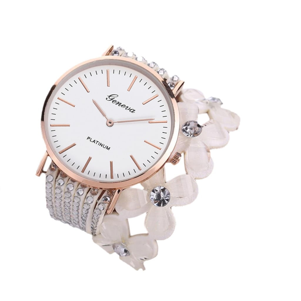 Mustacti Fashion Leisure Womens Quartz Bracelet Watch Diamond Wrist ...