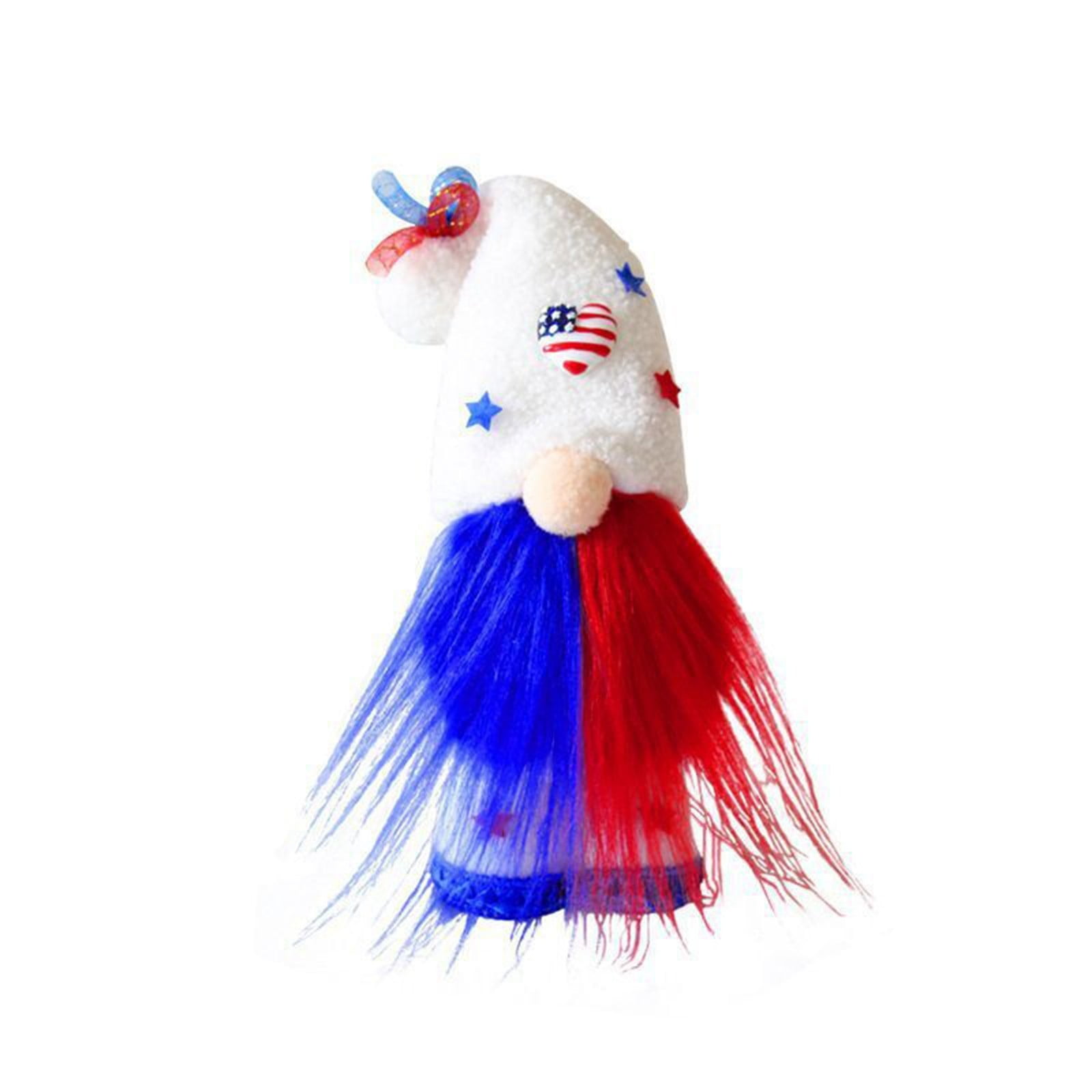 Mustacti Independence Day Hat Old Man Doll Standing Posture Beard Old ...