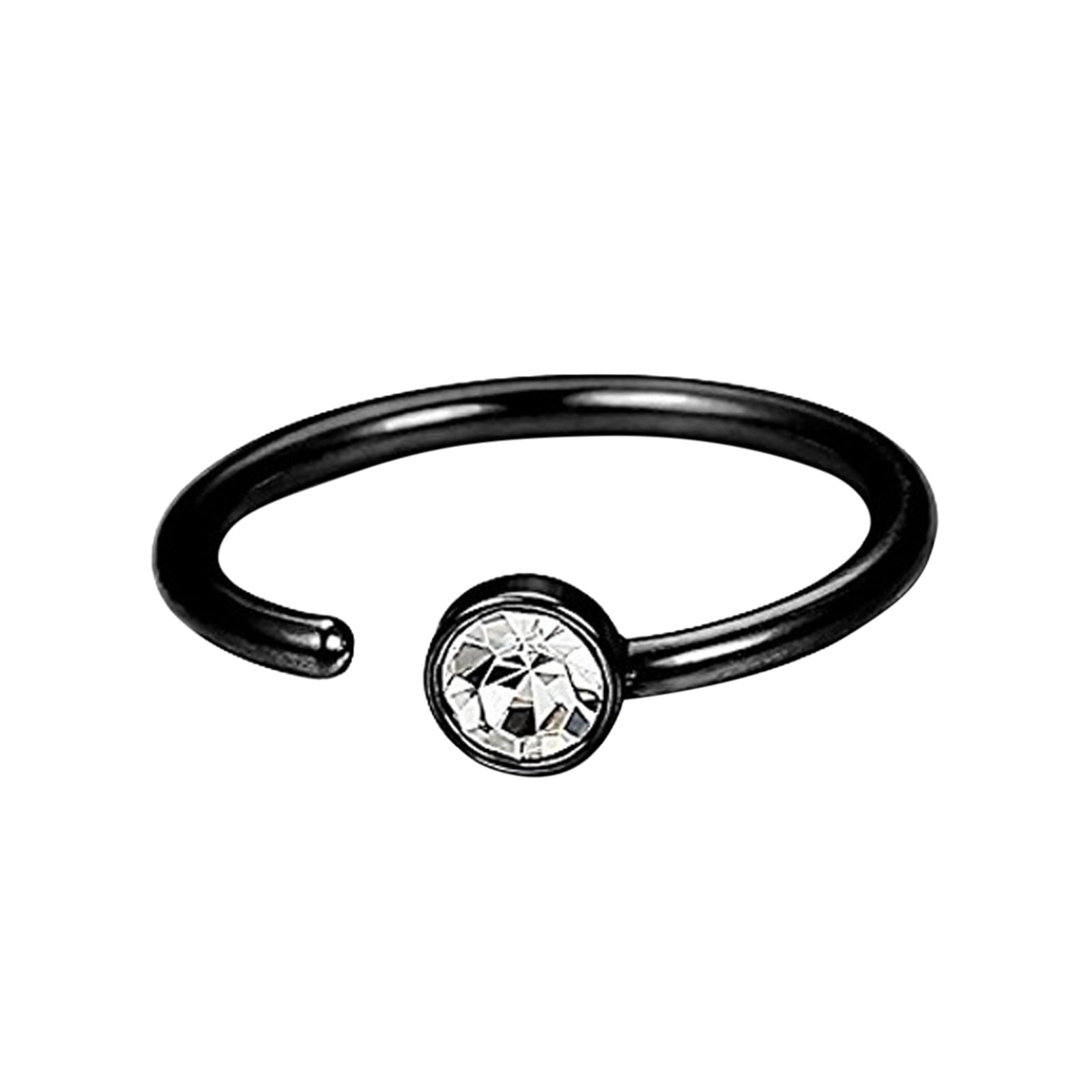 Mustacti Nose Ring For Single Piercing 20 Gauge Gold Spiral Nose Rings Hoops For Body Piercing