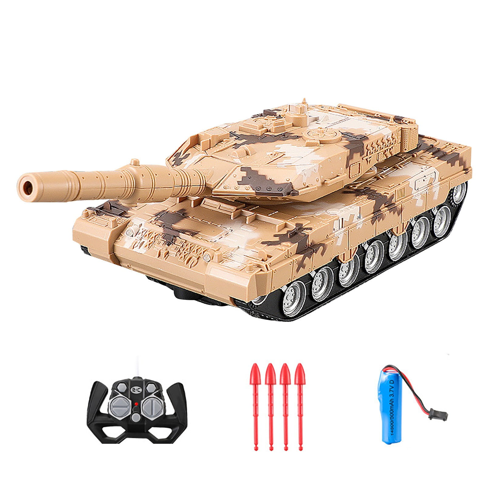 Mustacti Remote Control Tank Can Fire Wireless Off Road Toy Car ...
