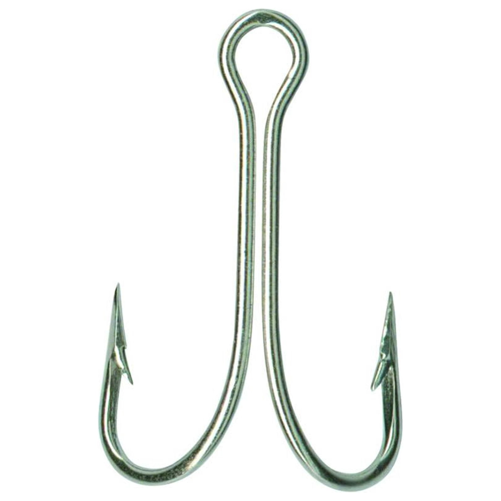 Mustad 7825-NI-2/0-100 Classic Double Hook Size 2/0 Open Shank ...