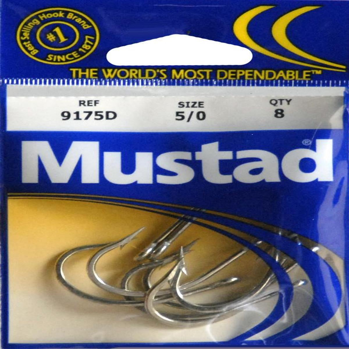 Mustad 9174-DT-5/0-8 Classic O'Shaughnessy Live Bait Hook Size ...