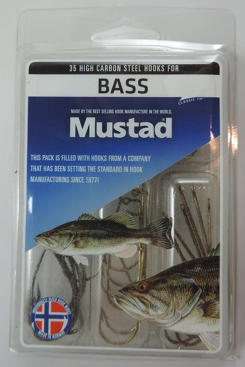 Mustad Assorted Bass Hook Kit - Asstd 35pc - Walmart.com