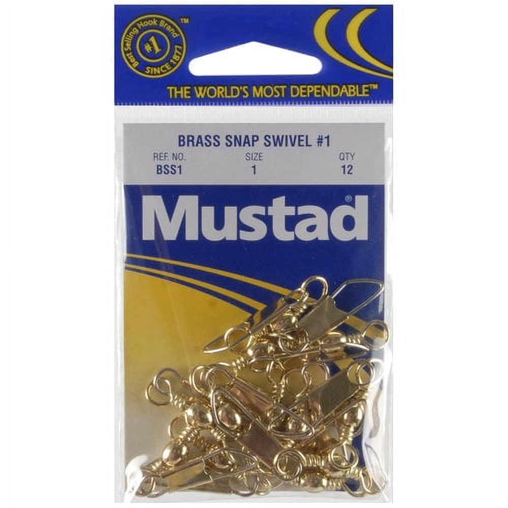 Mustad Brass Snap Swivel, #1 - Walmart.com