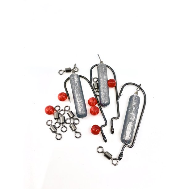 Mustad Carolina Rig Assorted Fishing Hook Kit - Walmart Business Supplies