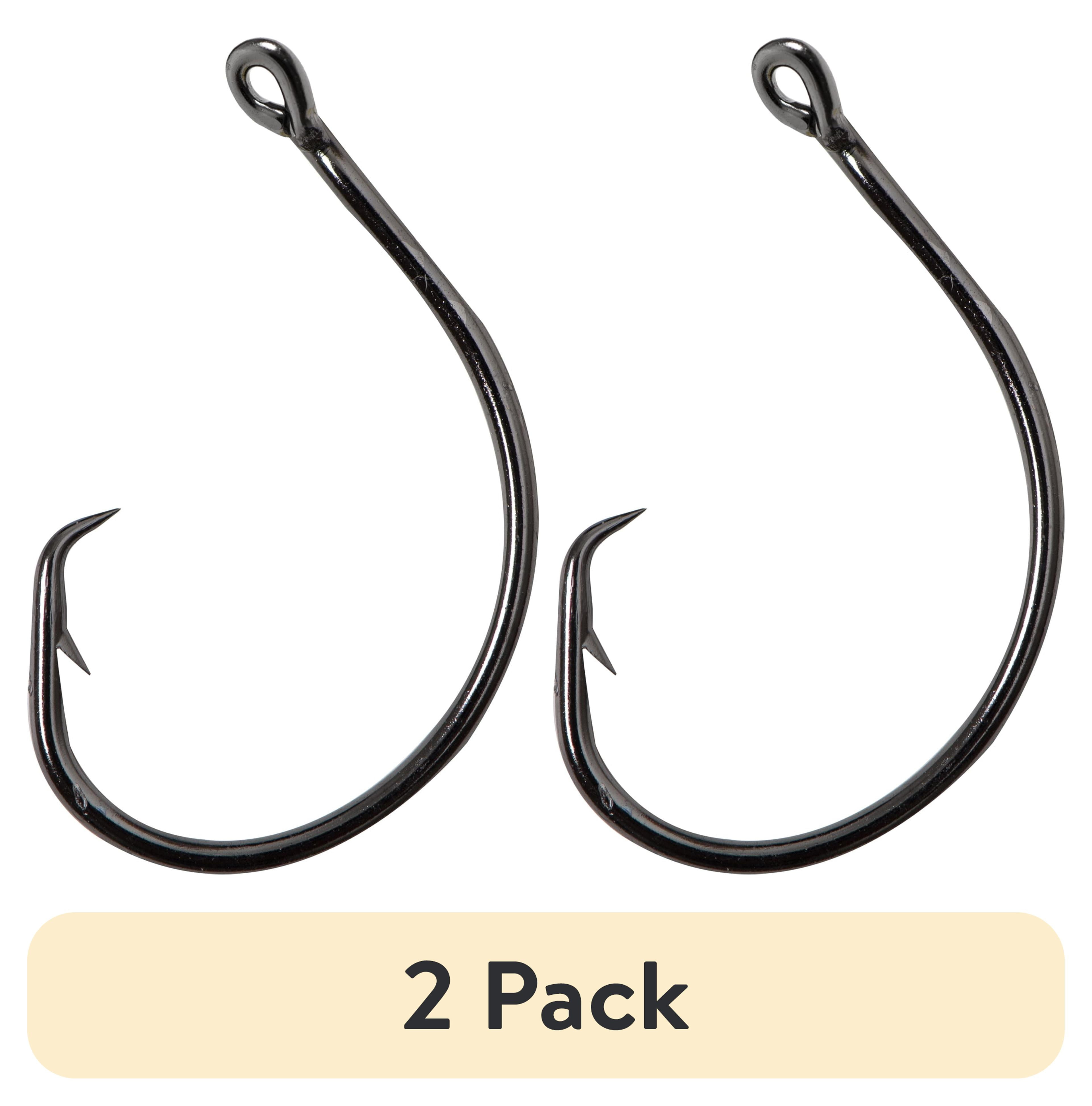 (2 pack) Mustad In-Line Circle Hook (Black Nickel) - 4/0 8pc - Walmart.com