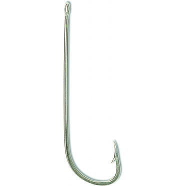 Mustad Long Shank Beak Hook (Nickel) - Size: #1 10pc - Walmart.com