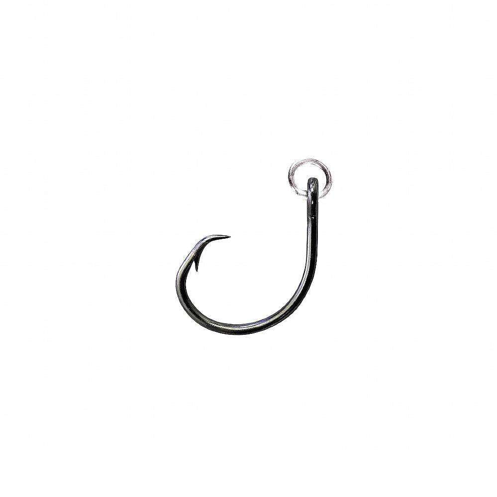 Mustad Ringed Demon Offset Circle Hook Black Nickel - R39943NP 8,0, 25 ...