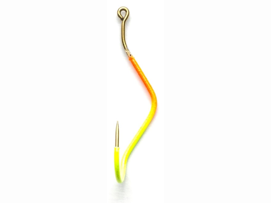 Mustad Slow Death Aberdeen Hook #2 Chartreuse/Orange 8PK - Walmart.com