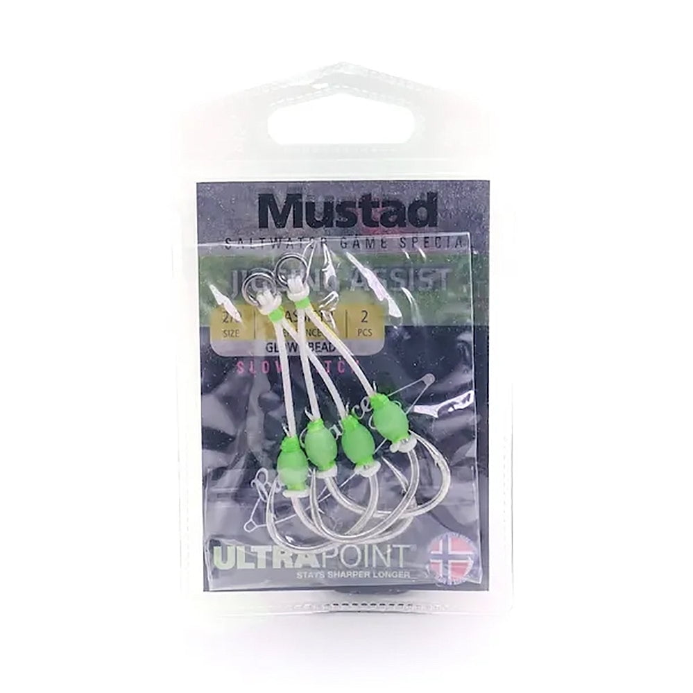 Mustad Slow Pitch Double Jigging Assist Rig 2,0 Hooks - Walmart.com
