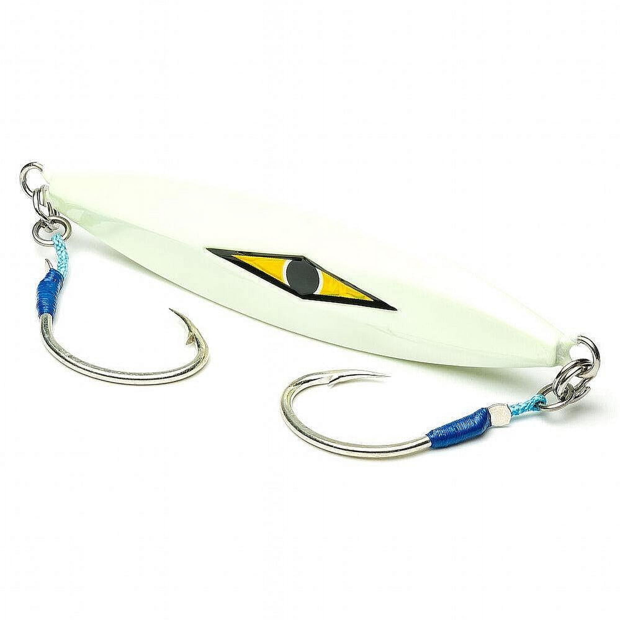 Mustad Staggerbod Slow Fall Jig Glow, 6.5oz | 180g Jigs - Walmart.com