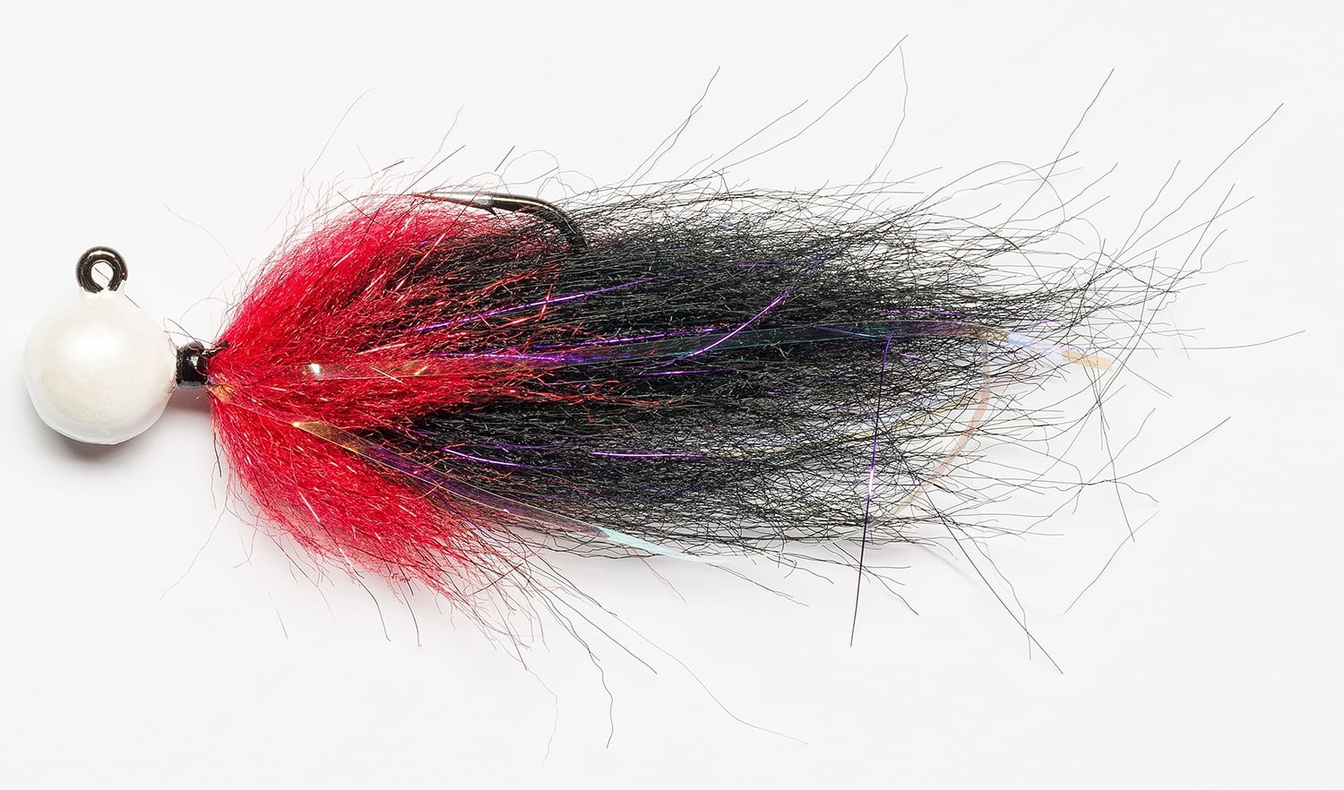 Mustad Tailout Twitcher Jig, 1/2oz, Pearl-Anadro Red-Mystic Black ...
