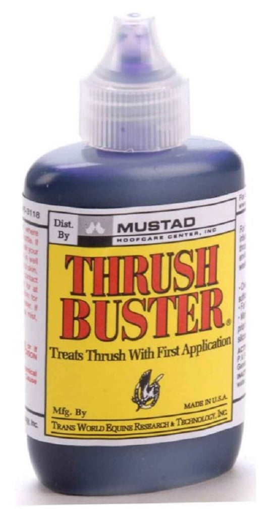Mustad Thrush Buster Treatment Reliever Single Application Horse Hoof ...