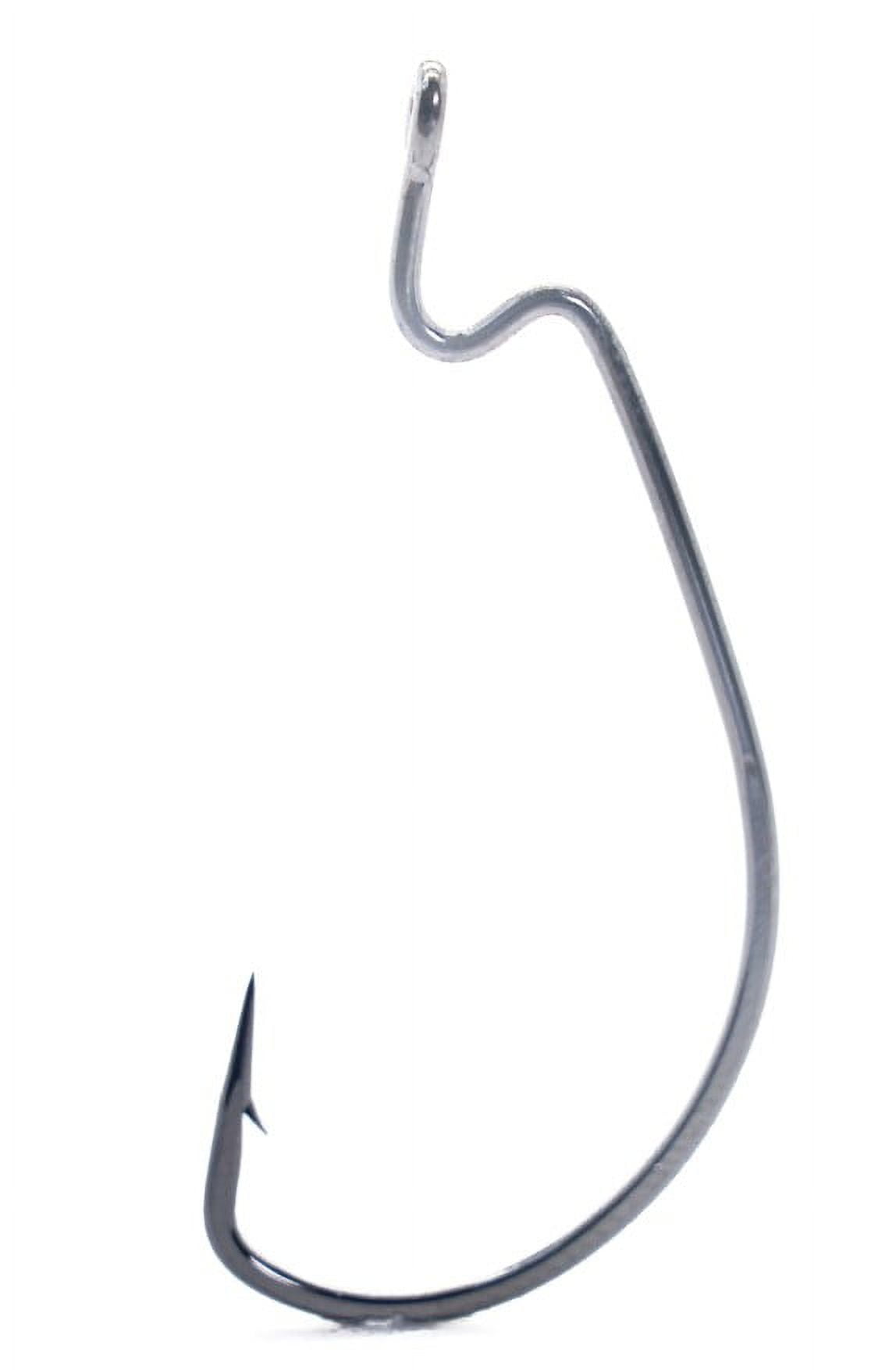 Mustad Ultra Lock Soft Plastics Hook - Size: 3/0 (Black Nickel) 5pc ...