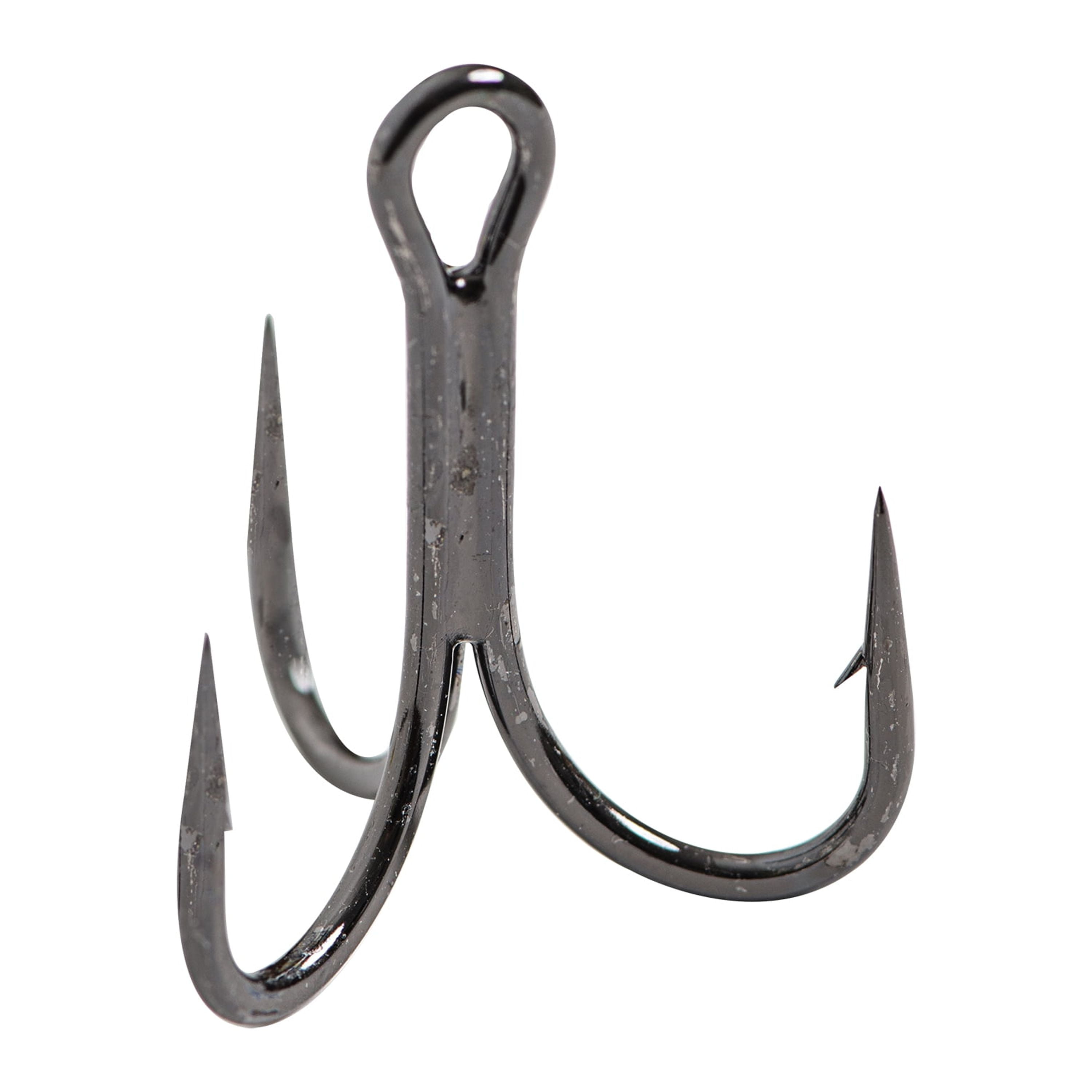 Mustad Ultra Point 3x Strong Treble Hook - Size: #2 (Black Nickel) 5pc ...