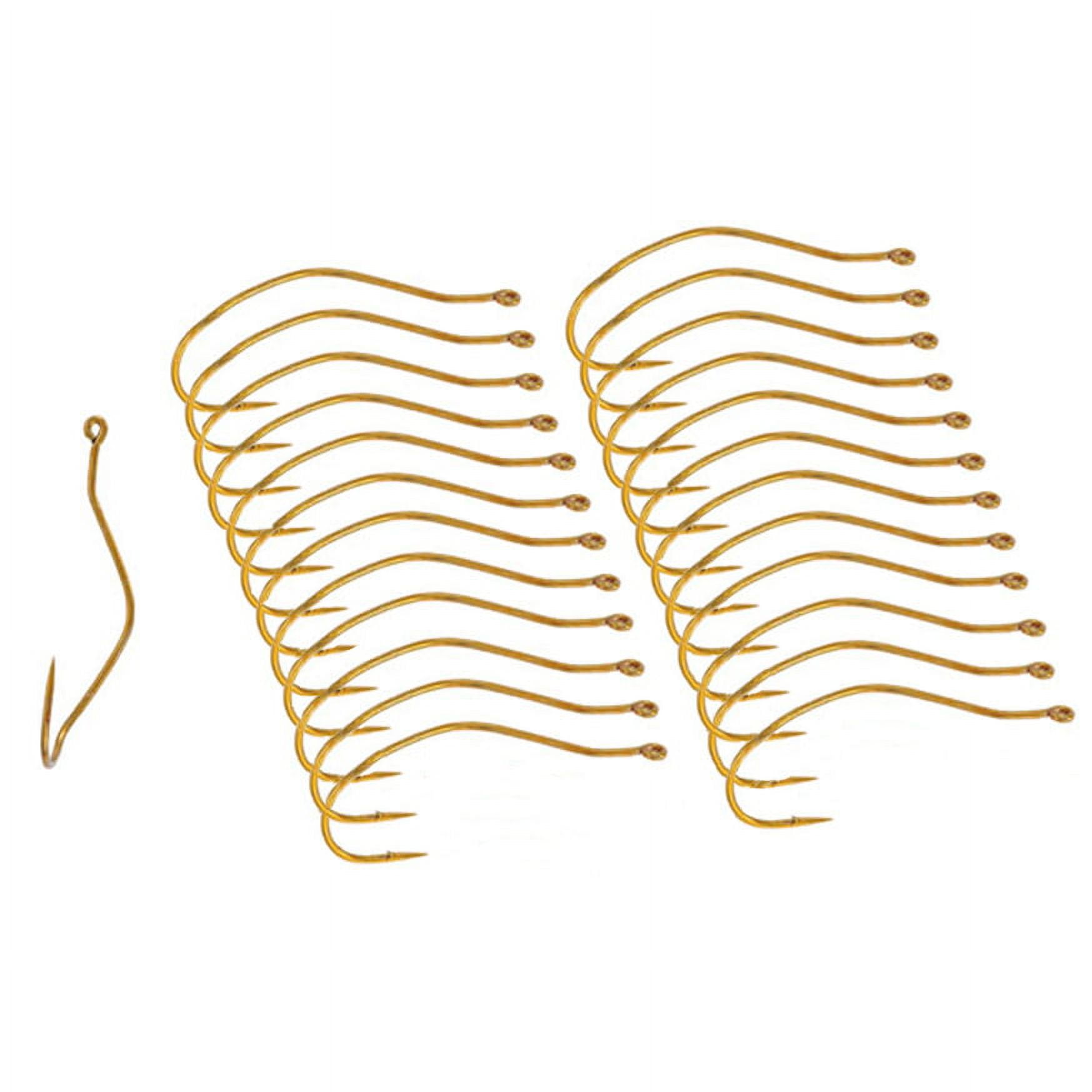 Mustad UltraPoint Slow Death Gold Fishing Hooks (25 Ct) - 4 - Walmart.com