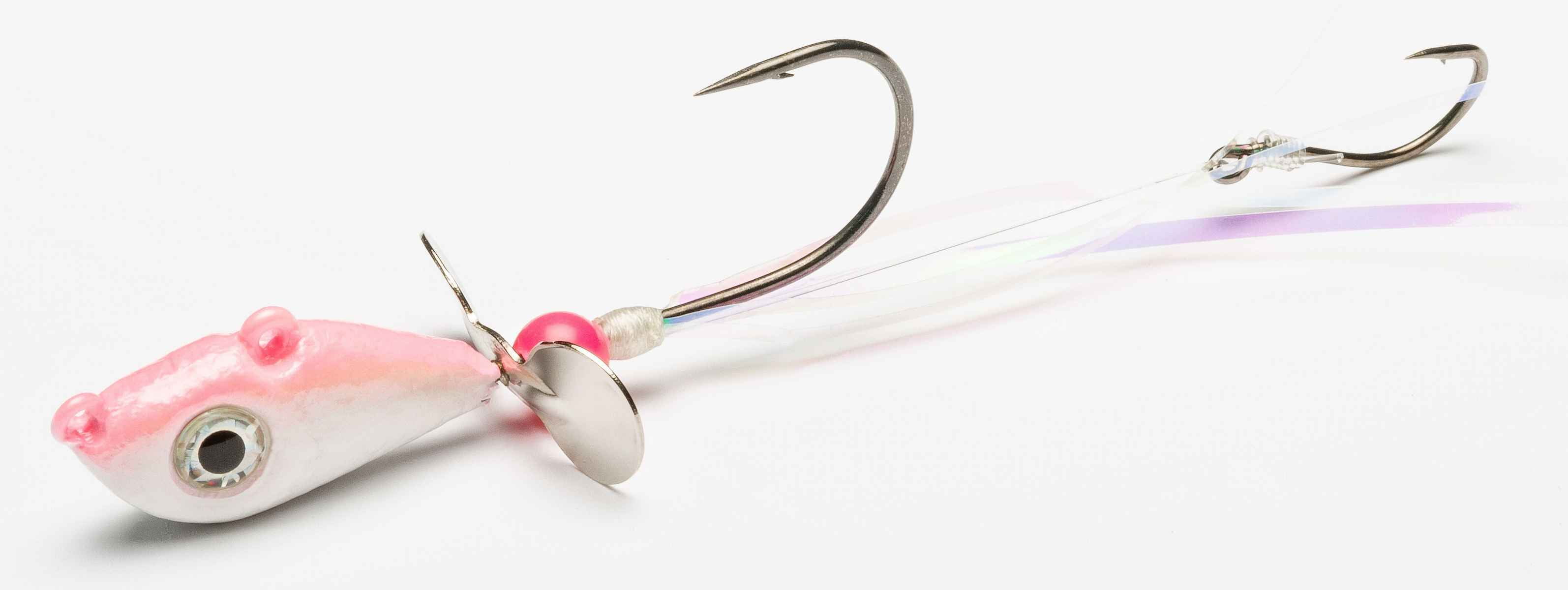 Mustad Walleye Death Spinner Lure, Pink and White, 1/4oz - Walmart.com