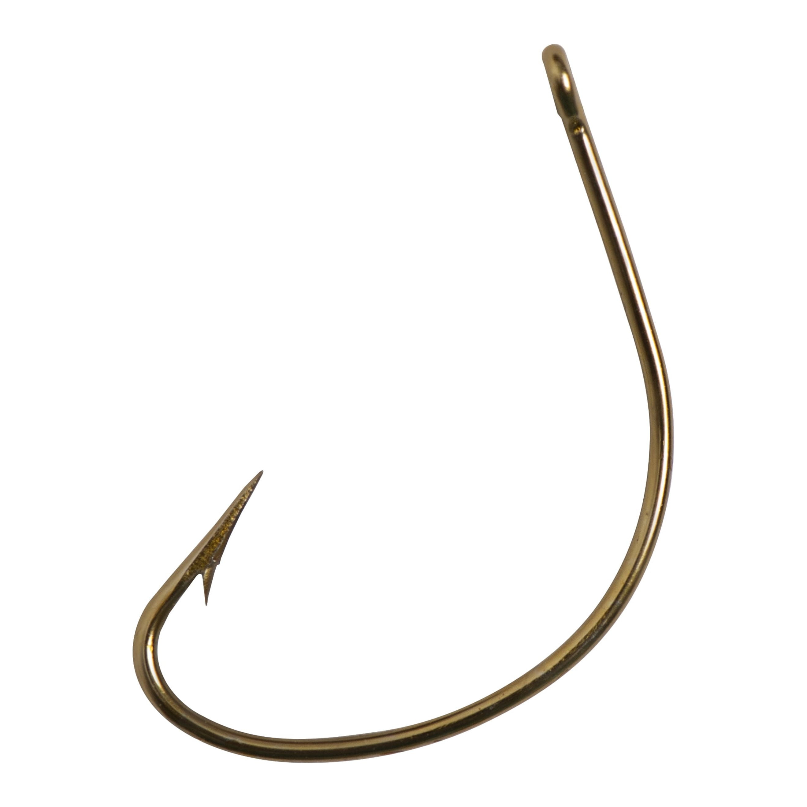 Mustad Wide Gap Hook - Size: #1 (Nickel) 10pc - Walmart.com