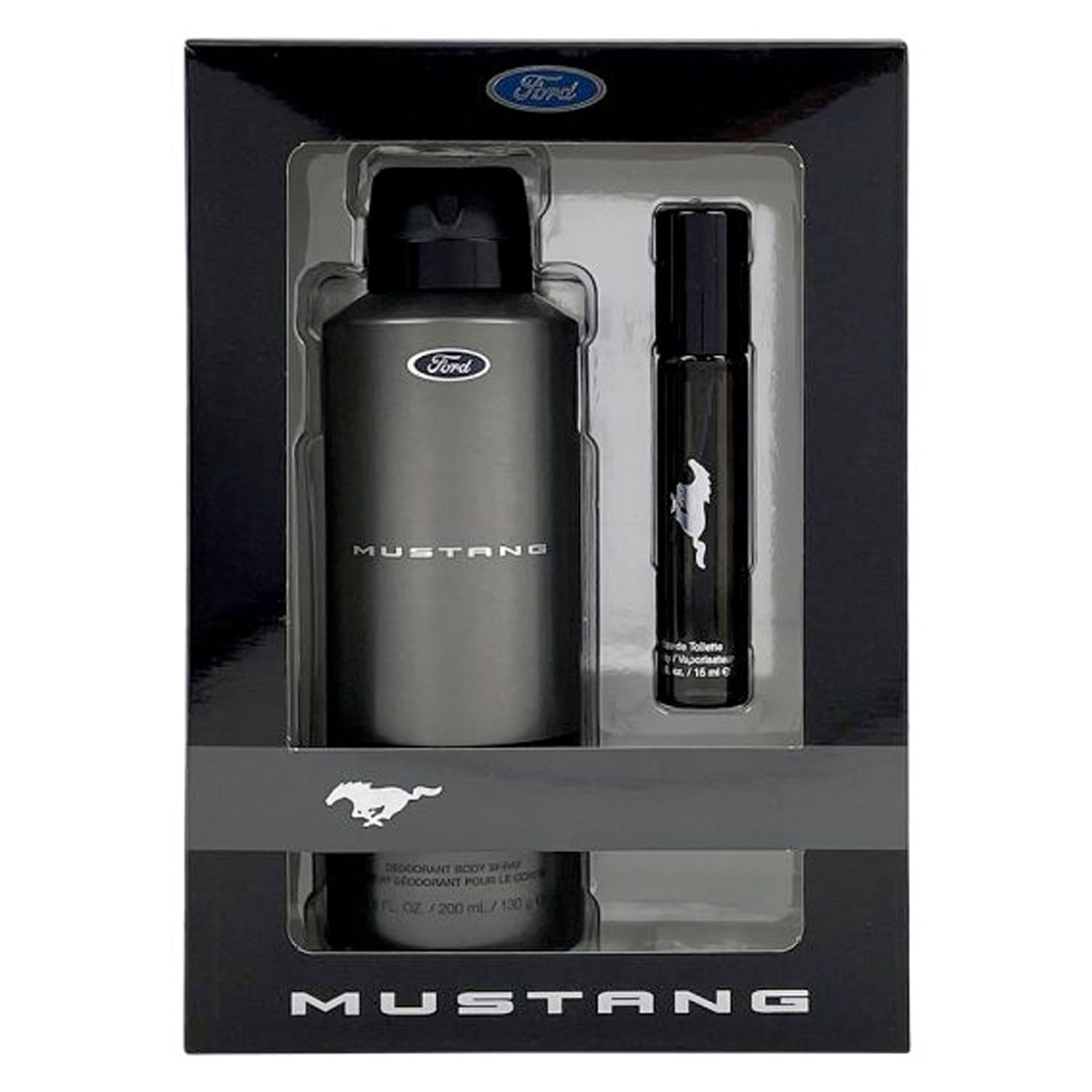 Mustang Black Mens Set 6.7 Body Spray, .5 Eau De Toilette - Walmart.com
