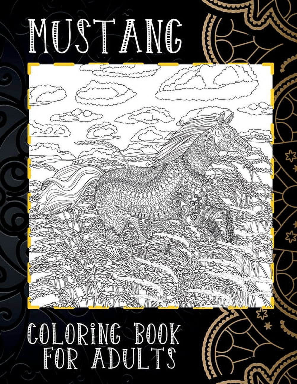 Mustang - Coloring Book for adults (Paperback) - Walmart.com