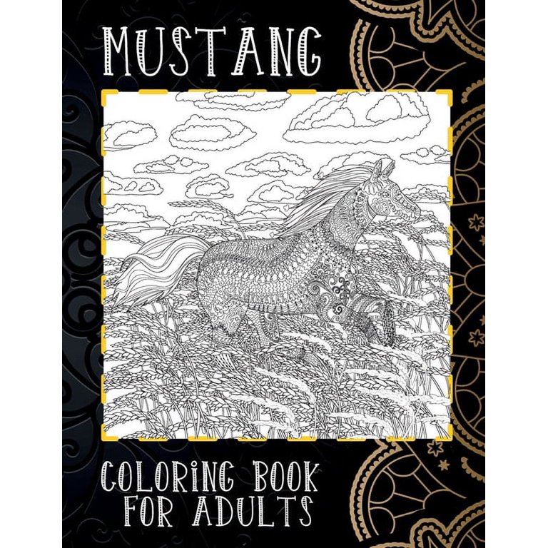 mustang coloring pages for kids