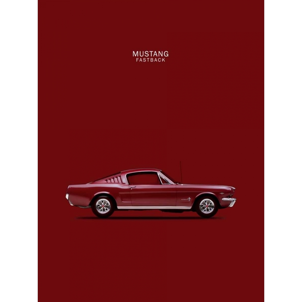 Mustang Fastback 65 Poster Print by Mark Rogan RGN113109 - Walmart.com