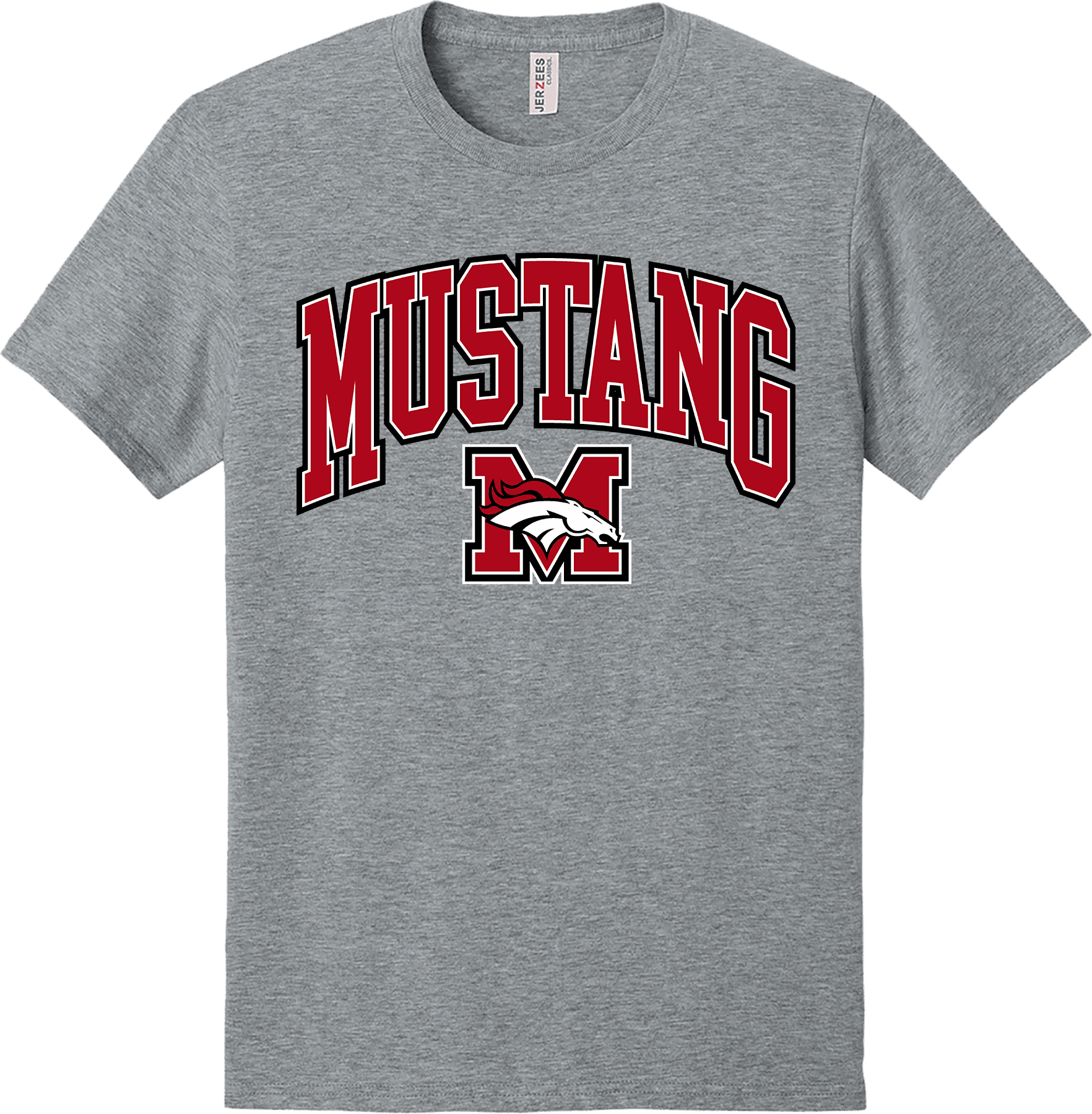 Mustang High School Alternative Team Color Classic Fit Short Sleeve T ...