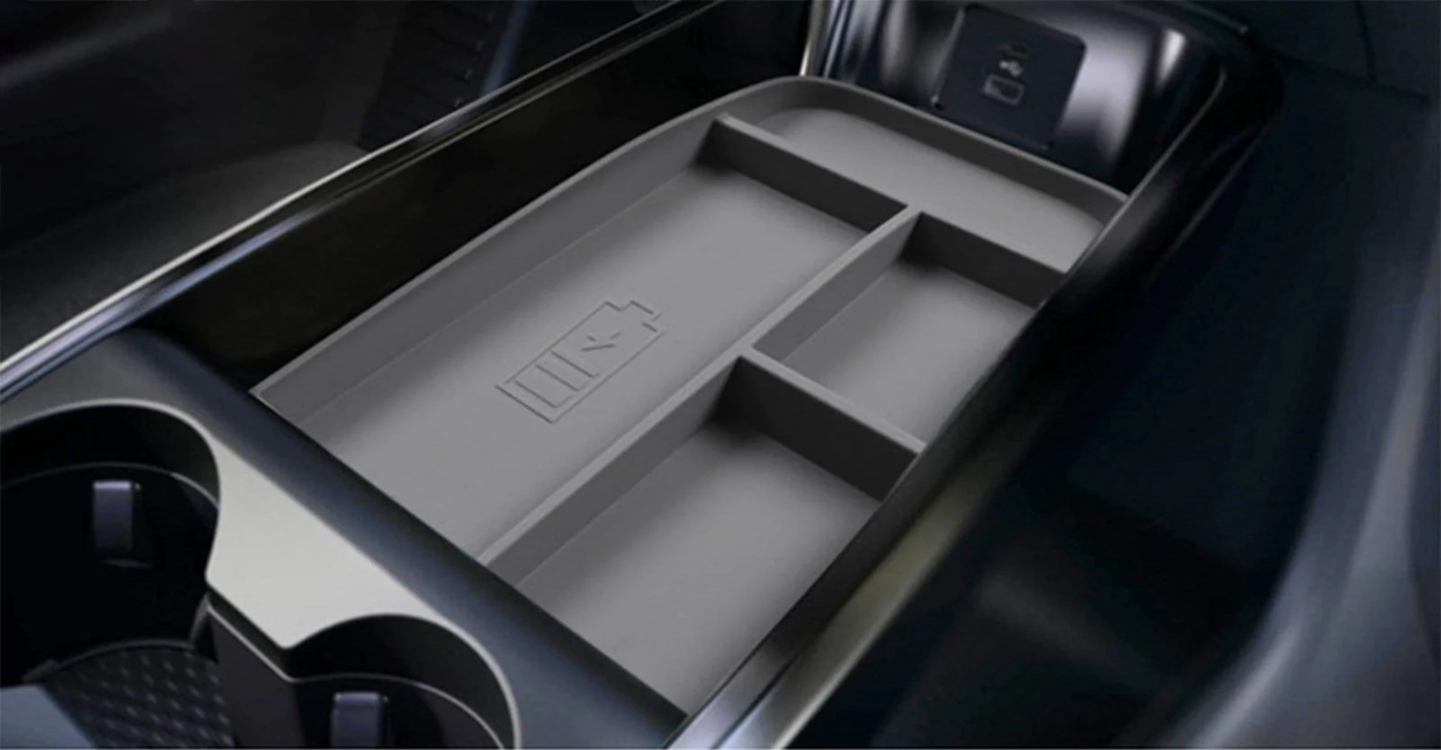 Mustang Mach-E Silicone Center Console Storage Tray Insert, 2021-2024 ...