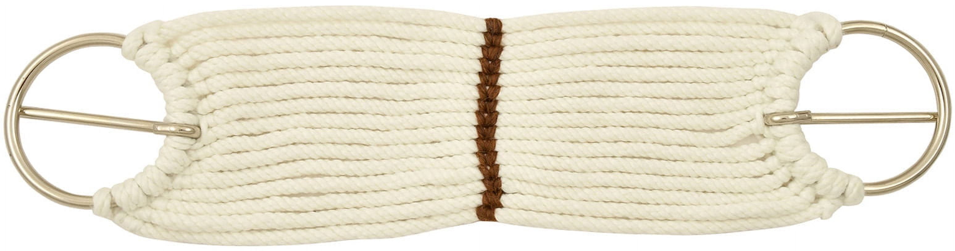 Mustang Pony Cinch with Ring and Tongue, White 20in - Walmart.com