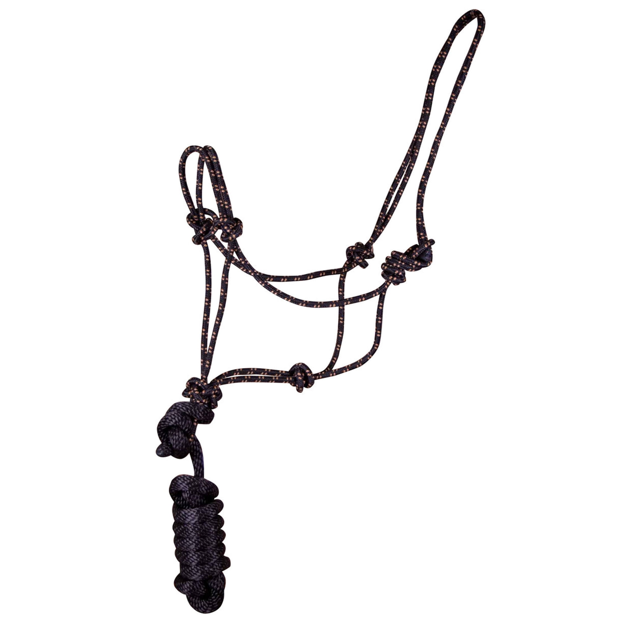 Jeffers Equine Poly Braided Rope Horse Halter with 8ft Lead Rope ...