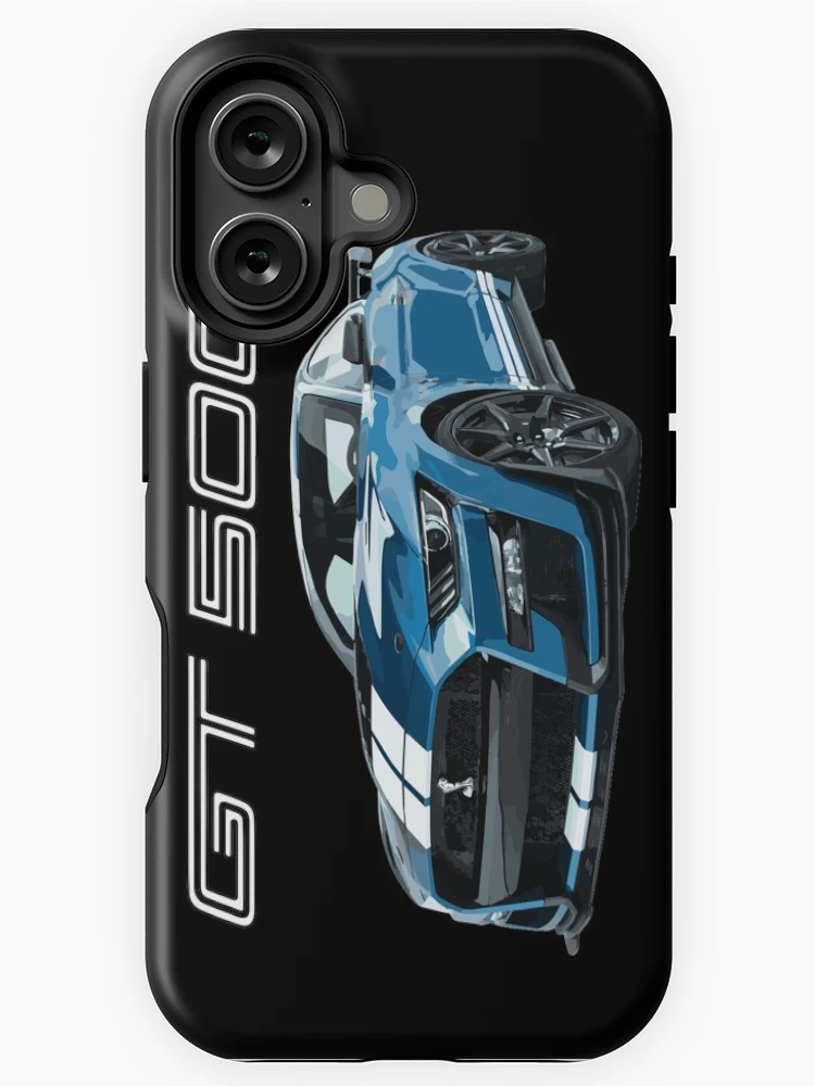 Mustang Shelby GT500 Case iPhone 11 12 13 14 15 16 Pro Max Blue Ford ...