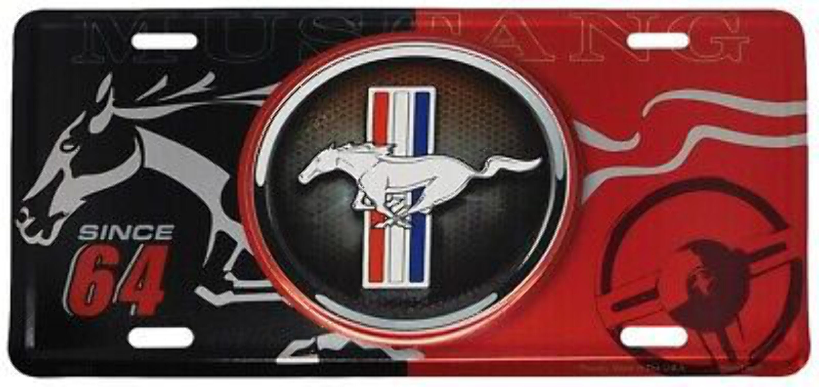 Mustang Since 64 6"x12" License Plate - Made in USA - OFFICIALLY ...