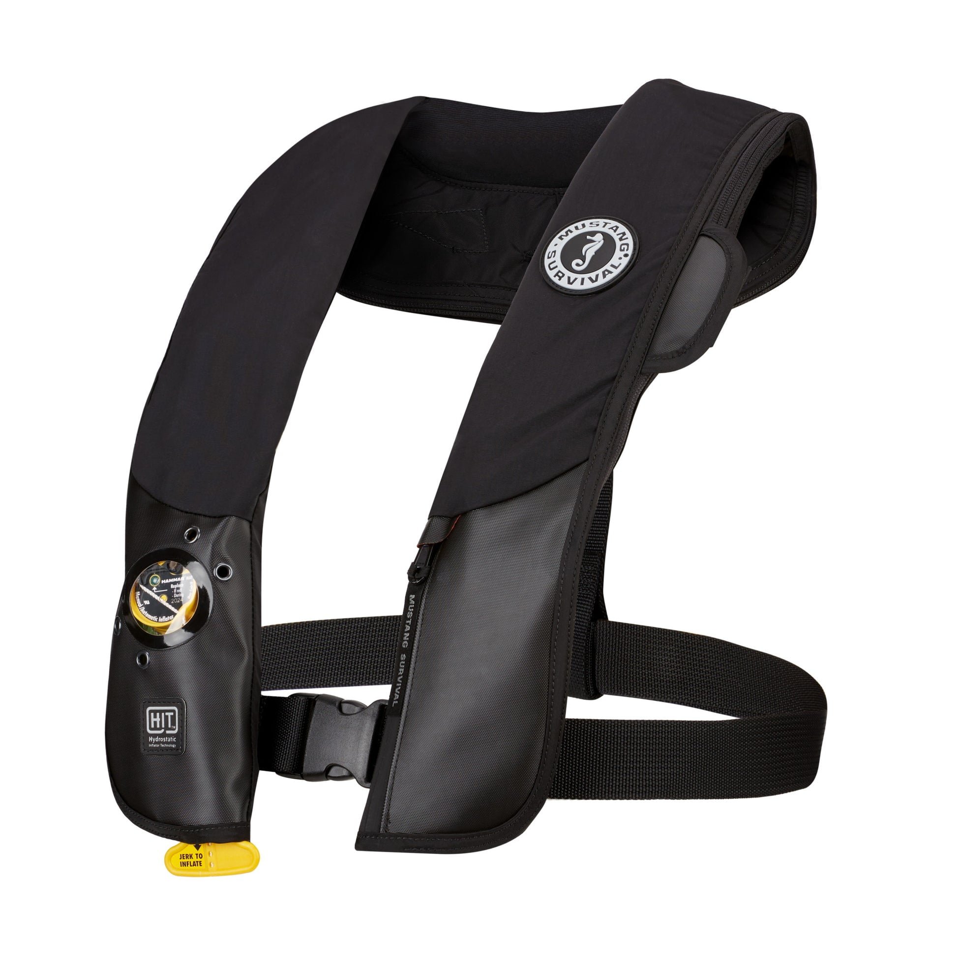 Mustang Survival Hit Hydrostatic Inflatable PFD, Black - Walmart.com