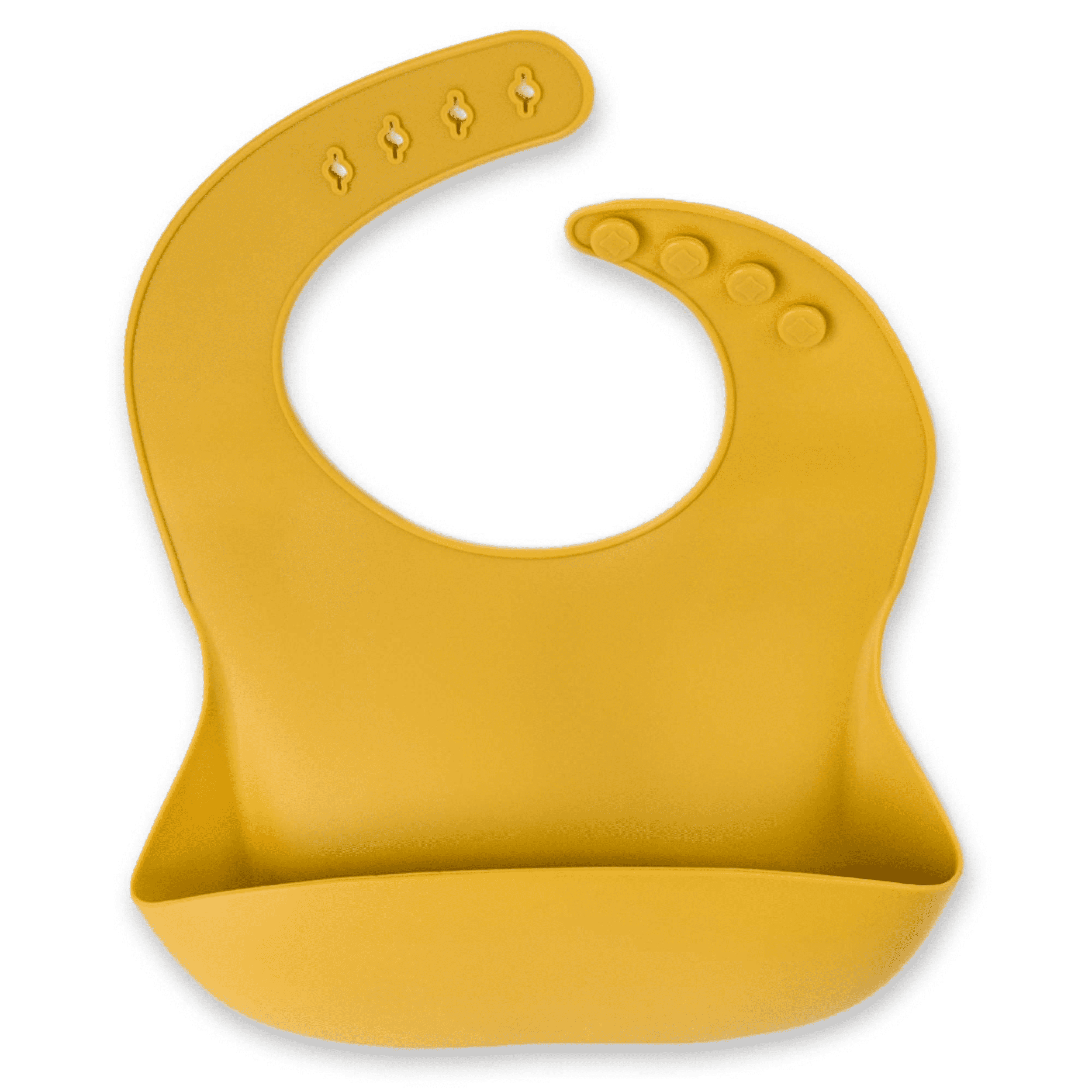 Mustard Babeehive Goods Baby Bib | High-Quality, Food-Grade Silicone | Conceals Spills, and ...