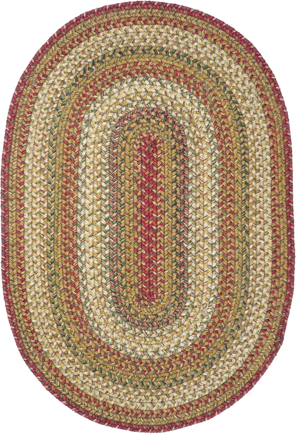 Mustard Braided Oval Rugs, Ideal as Braided Kitchen Rugs and Multicolor ...