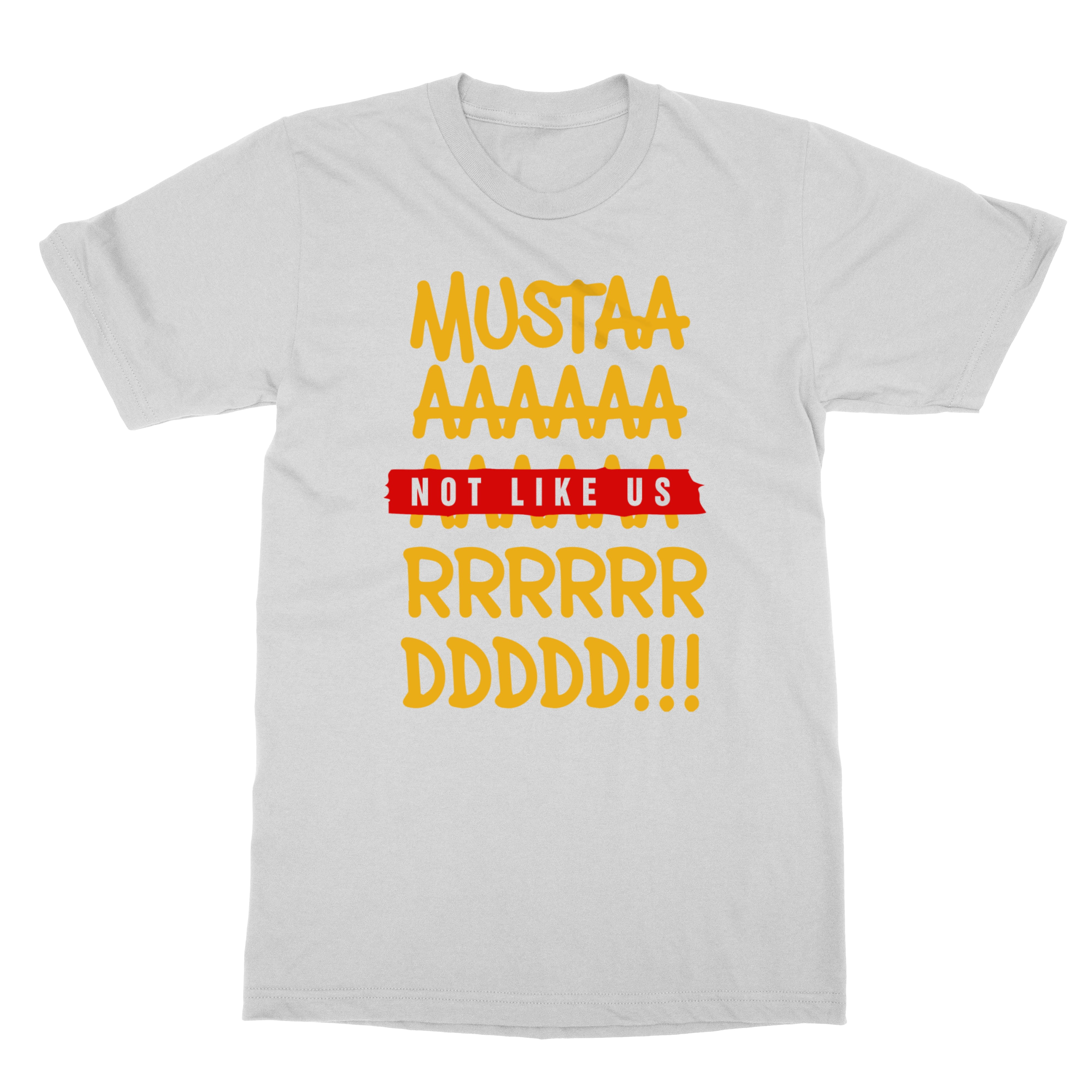 Mustard Lamar Not Like Us Funny Meme TV Off Parody Unisex T-Shirt ...