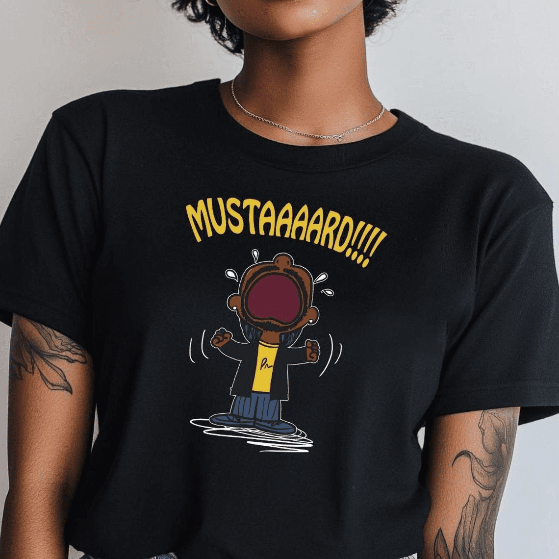 Mustard Meme Graphic, Vintage Kendrick Lamar Vibe, Funny Hip-Hop Style ...