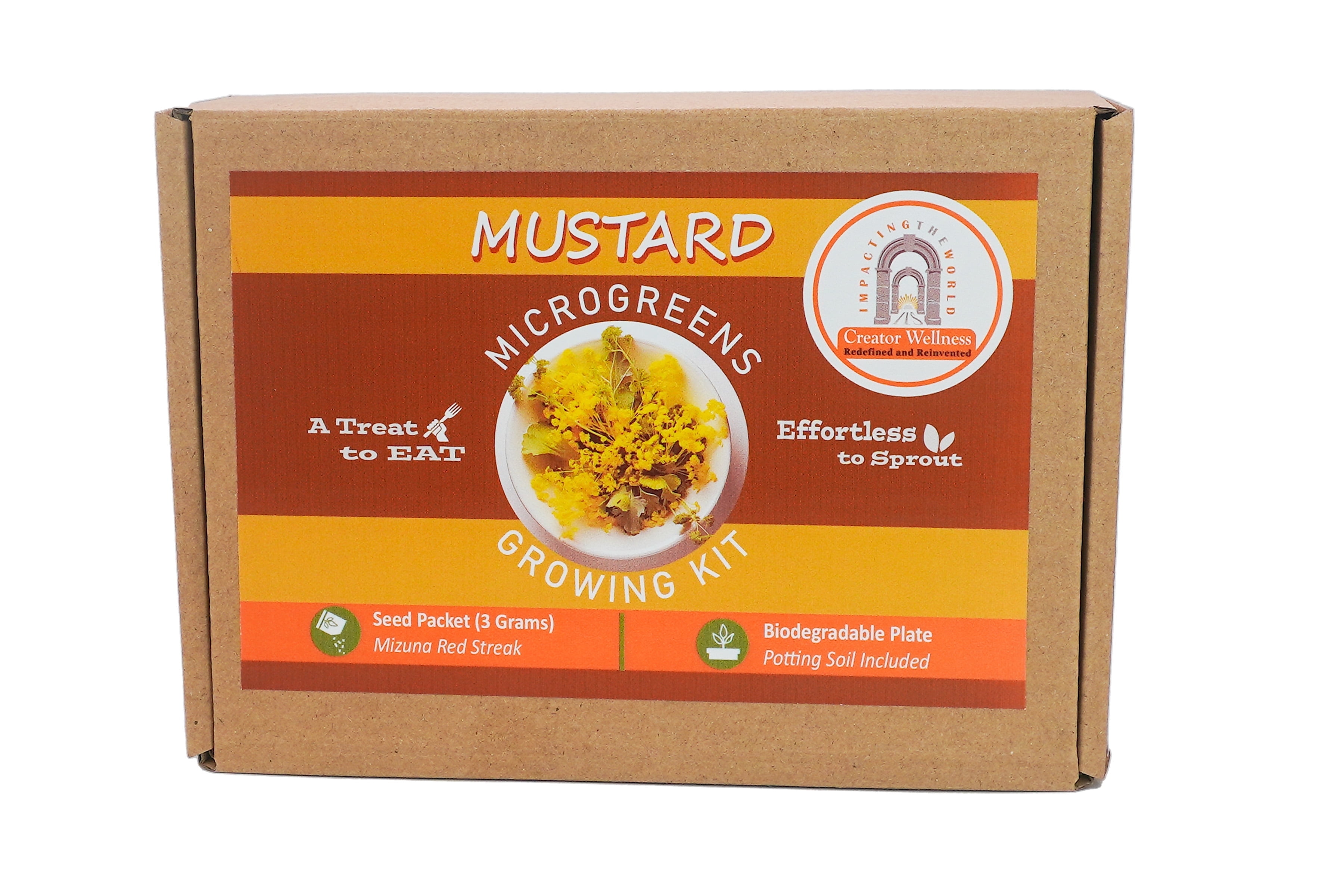 Mustard Microgreens Growing Kit by Creator Wellness, Easy Indoor ...
