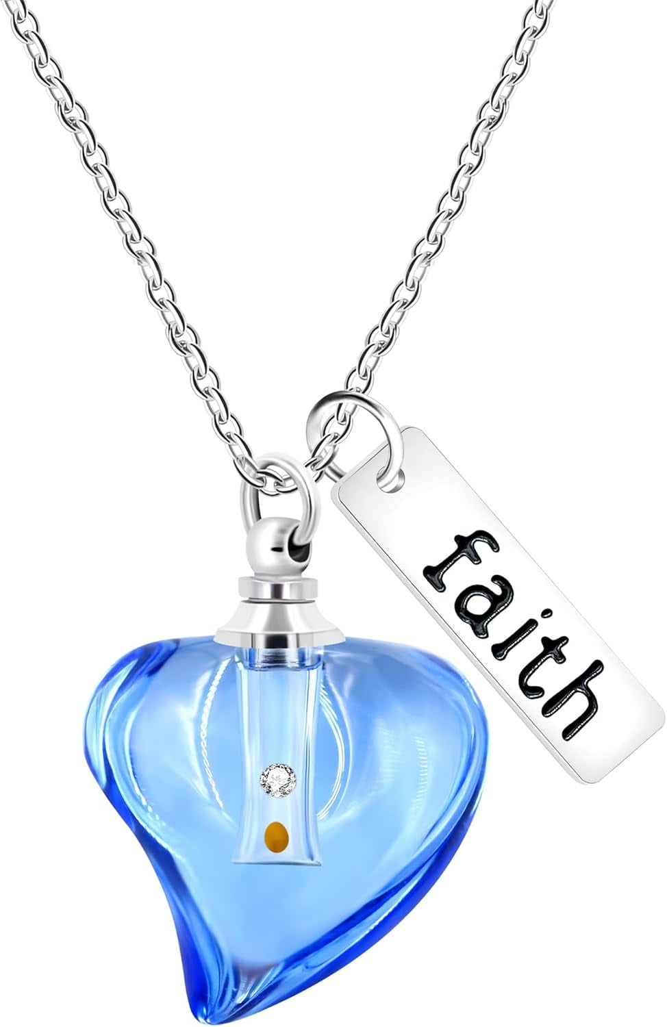 Mustard Seed FAITH Pendant Necklace with Openable Bottle Case ...
