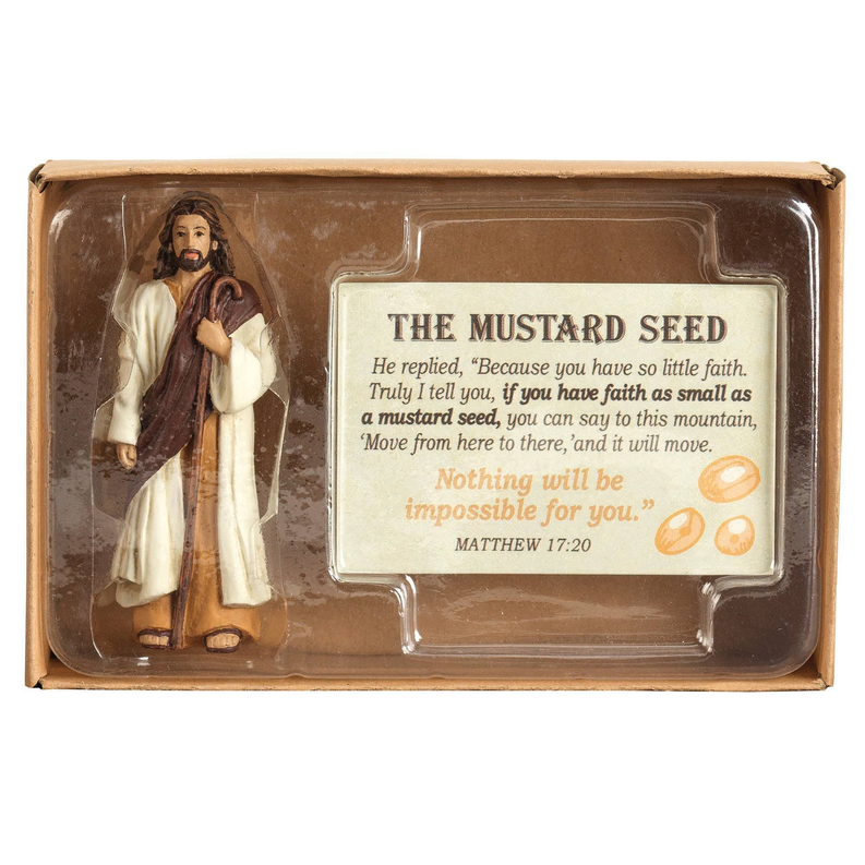 Mustard Seed Lord Natural Brown 3 inch Resin Decorative Tabletop ...